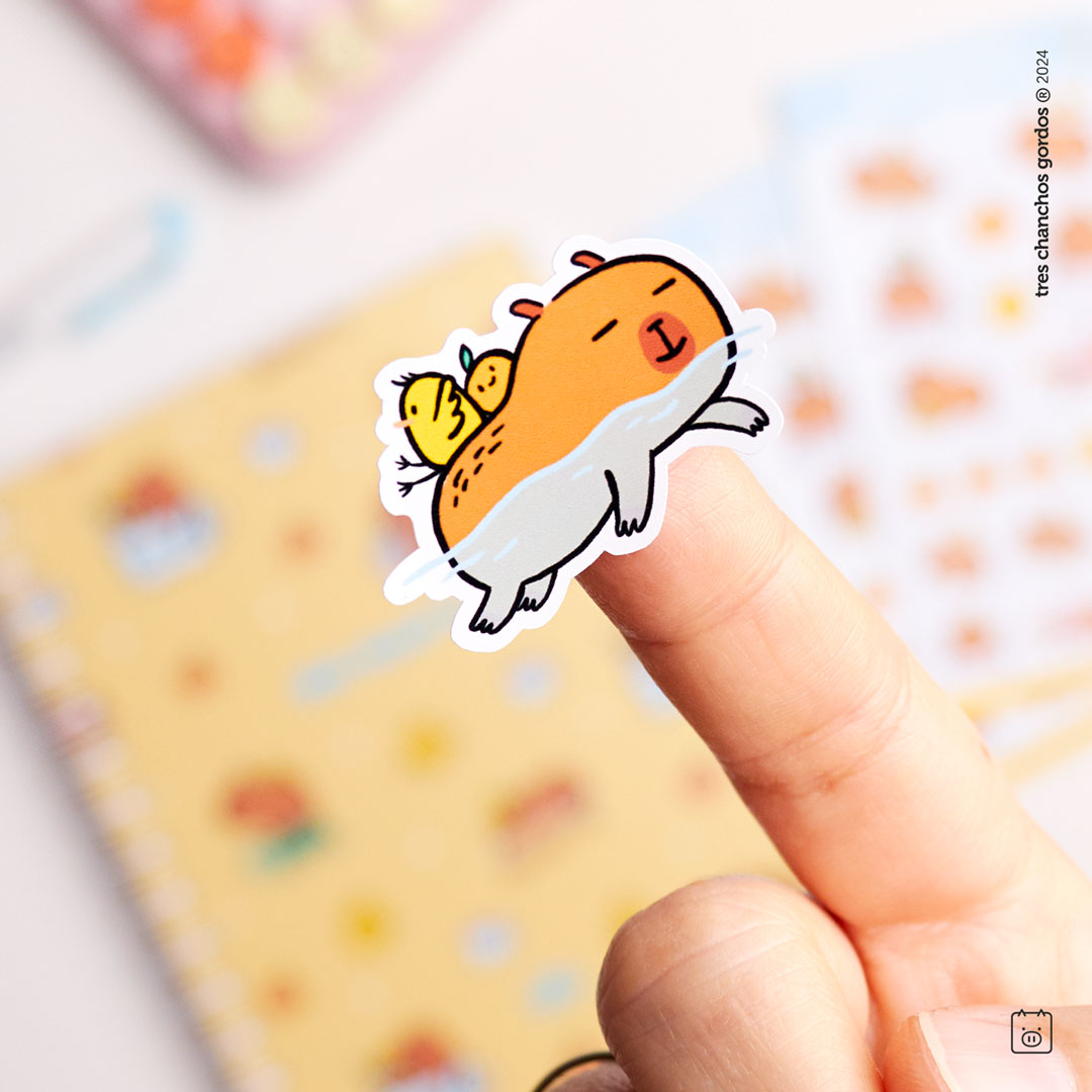 Lámina de stickers | Be capy – tres chanchos gordos